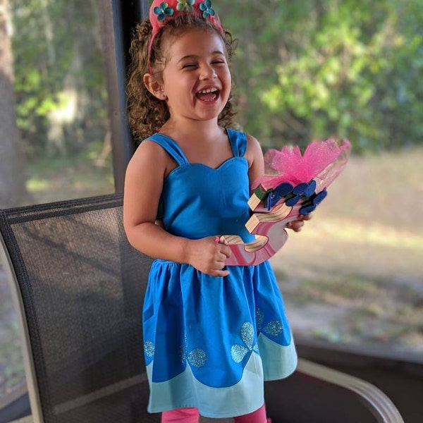 Princess Poppy Dress Inspired by the Trolls Movie / Birthday Dress ...