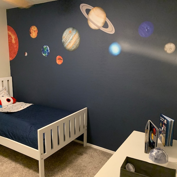 Sun & Planets Wall Stickers Set, Solar System Kids Room Decor or ...