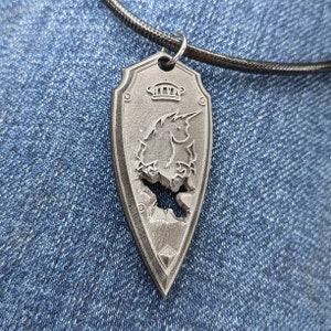 FFXIV Haurchefant Greystone Shield Pendant Shadowbringers - Etsy