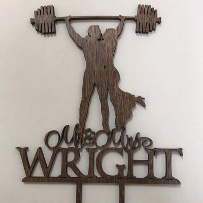 Weight Lifting Cake Topper Crossfit Cake Topper Fitness Cake - Etsy