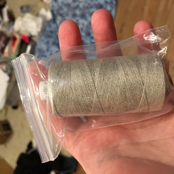 100% Linen Thread Natural and Bleached 500 M Spool - Etsy