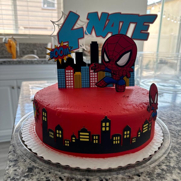 Spidey and His Amazing Friends 3D 7 Letters or Numbers Spidey Party ...