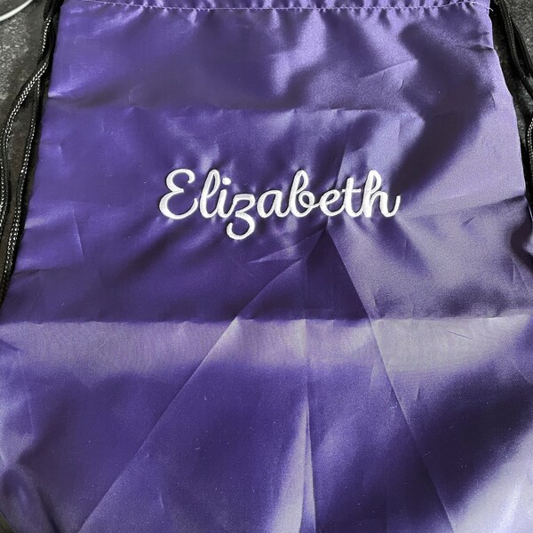 Personalised Kids Book Bag, Purple Rainbow Reading Book Bag ...