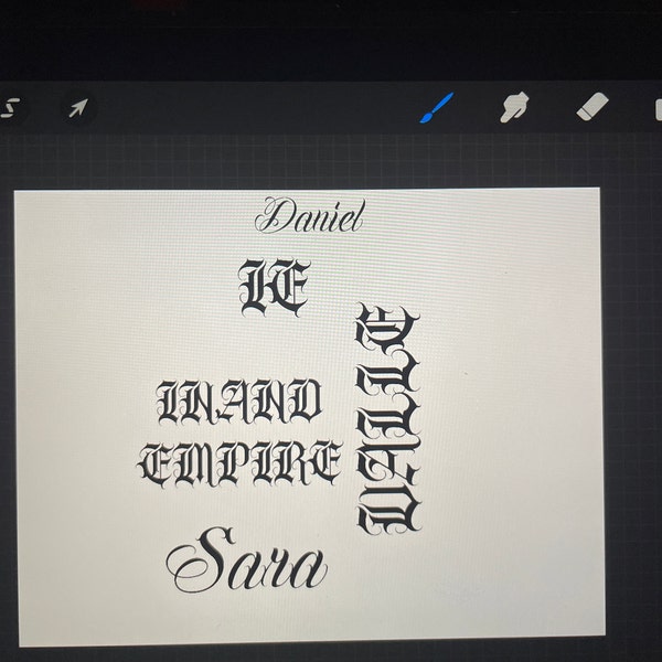 13 Soft Stipple and Grain Tattoo Brushses for Procreate, Tattoo Brush ...