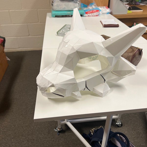 DIY Cubone Paper Mask - Etsy