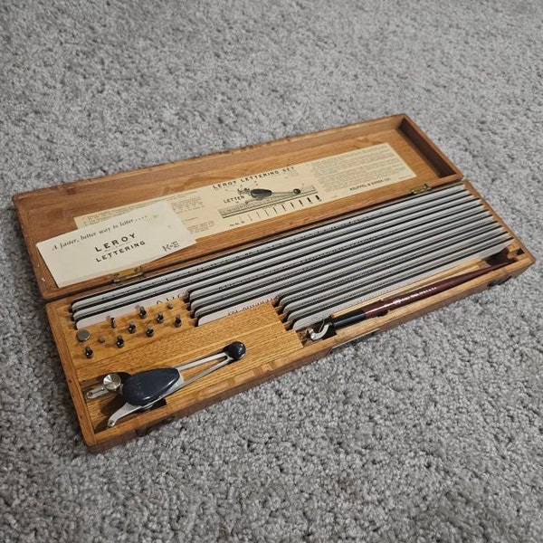 Antique German Original Lotter Drawing/mapping/compass Kit - Etsy