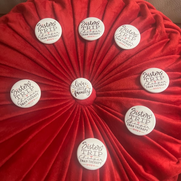 Family Reunion Personalized Button Pins With Year - Etsy