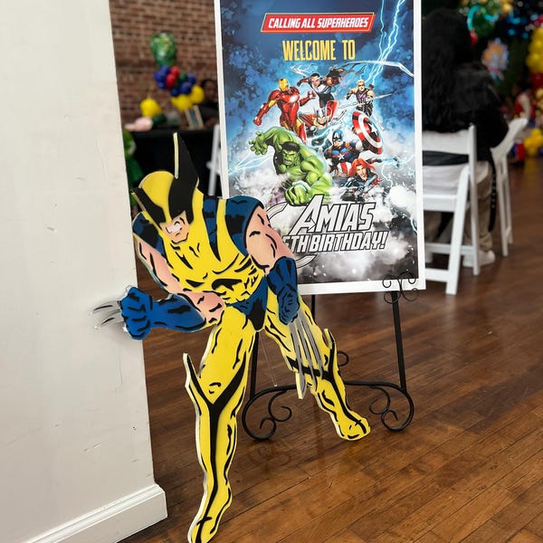 Avengers Printable Welcome Sign Template, Superhero Birthday Party ...