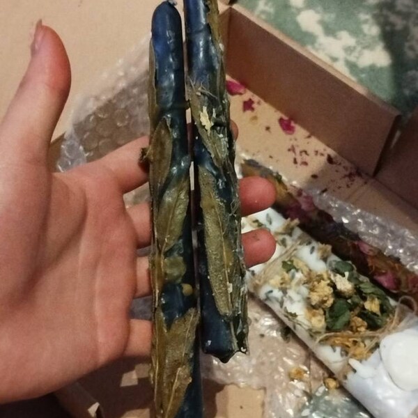 Set Herbal Ritual Candles, Moon Candles, Altar Candles, Spell Candles ...