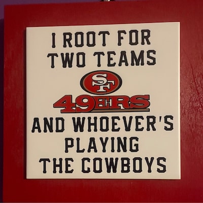 San Francisco 49er Decor SF 49er Ceramic Tile Sign Father's Day Gift - Etsy