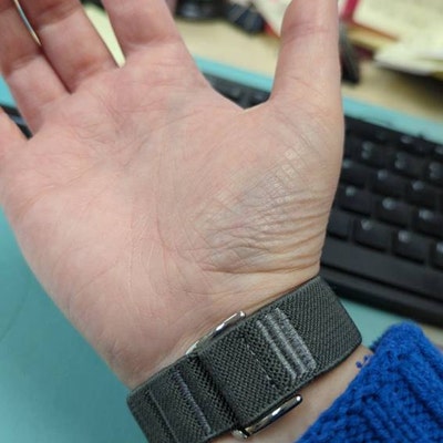 Multicolor Nylon Fabric Smart Watch Band Sport Fitness Quick on Loop ...