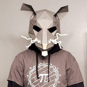 DIY TV Monitor Mask, TV Head, 3D Paper Craft Template, Halloween Mask ...