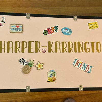 Custom Camp Trunk Monogram Decal. Summer Camp Gear. Footlocker. Camp ...