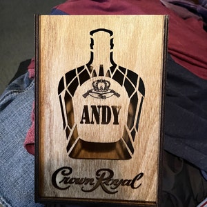 Crown Royal Box I Gift Box I Liquor Box I Custom Gift I Fathers Day ...