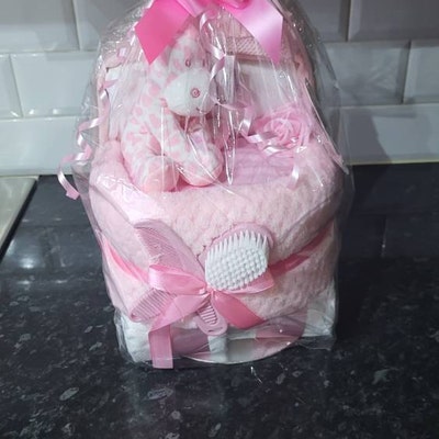 Baby Girl Hamper Basket, Luxury Baby Shower Gift, Baby Hamper, Baby ...