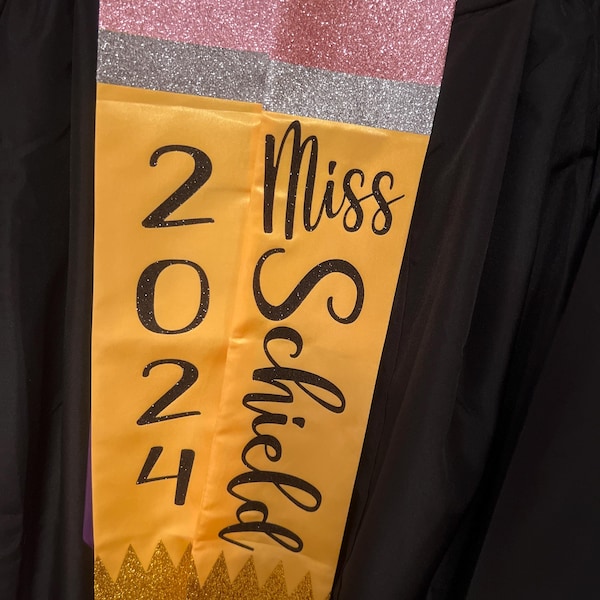 CUSTOMIZABLE Graduation Stole for Business, Finance, Accounting Major ...