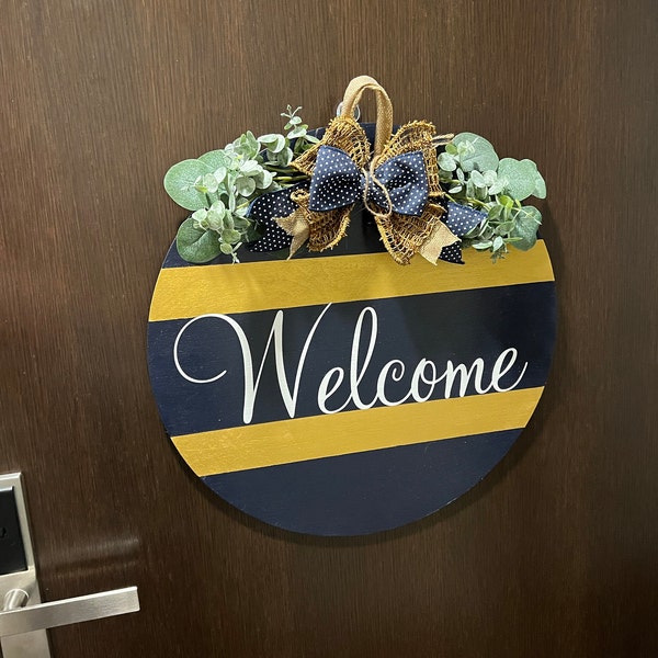 Italian, Welcome Friends, Italy, Door Hanger, Sign, Ethnic, Front Door ...