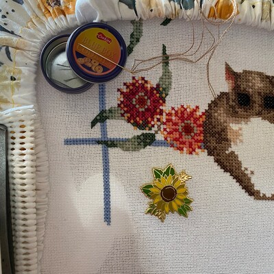 Needle Minder Blue Box Cookie Tin Ort Container - Etsy