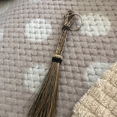 Horsehair Keychain, Hand-braided, Horse Hair Key Chain, 5 Color ...