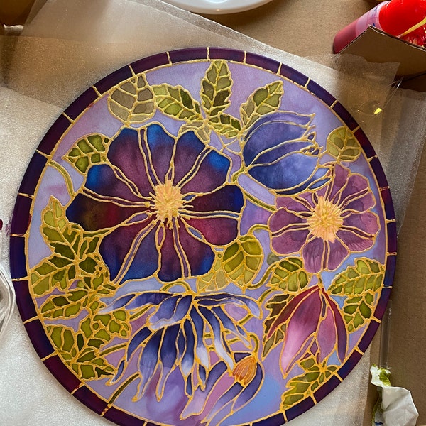 Silk Painting Kit/adult Craft Kit/suncatcher Kit (crocus & Snowdrop ...