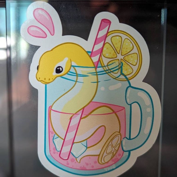 Pink Lemonade Ball Python Sticker - Etsy