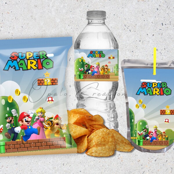 Super Mario Clipart Bundle, Transparent Images, Printable Mario Png ...