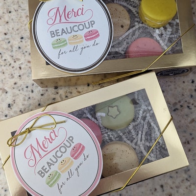 Merci Macarons Teacher Appreciation Sign Teacher Appreciation Printable ...