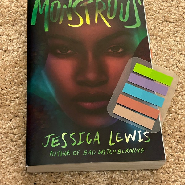 Custom Curated Aesthetic Book Cover Matching Color Coded Annotating Tabs Etsy