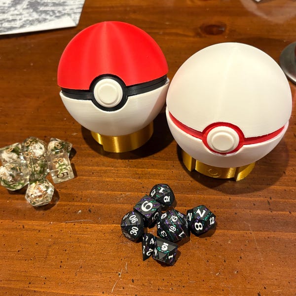 Poke Ball Dice Box, Premier Ball Dice Holder - Store Your Dice With ...