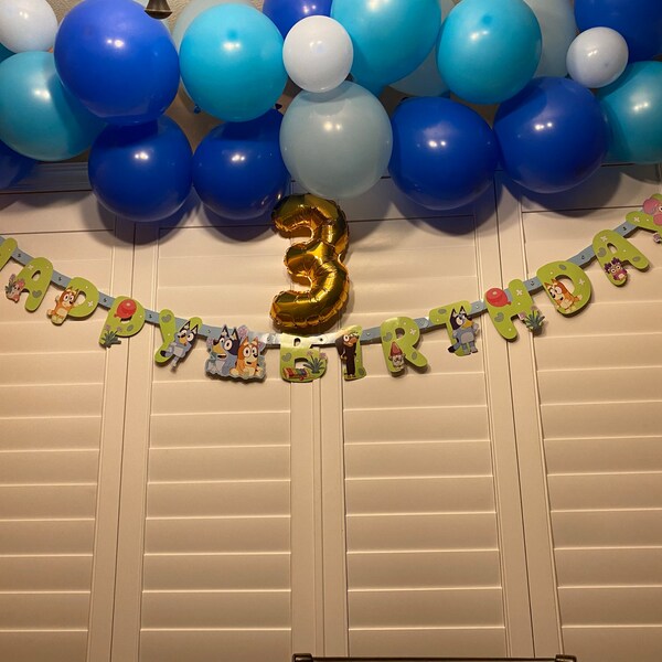 Bluey Birthday Balloon , Bluey Birthday Party, Bluey and Bingo ...