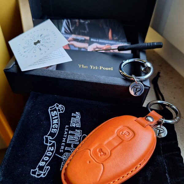 Skoda Covered Leather Key Fob Case Skoda Superb Enyaq Fabia Kodiaq ...