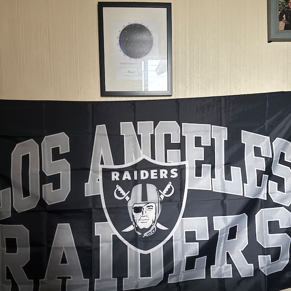 New 3 X 5 Foot Raiders Nfl Flag Los Ángeles Raider Nation Football - Etsy