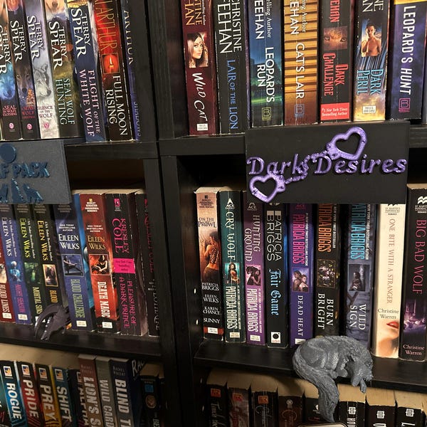 Bookshelf Hanging Signs - Etsy
