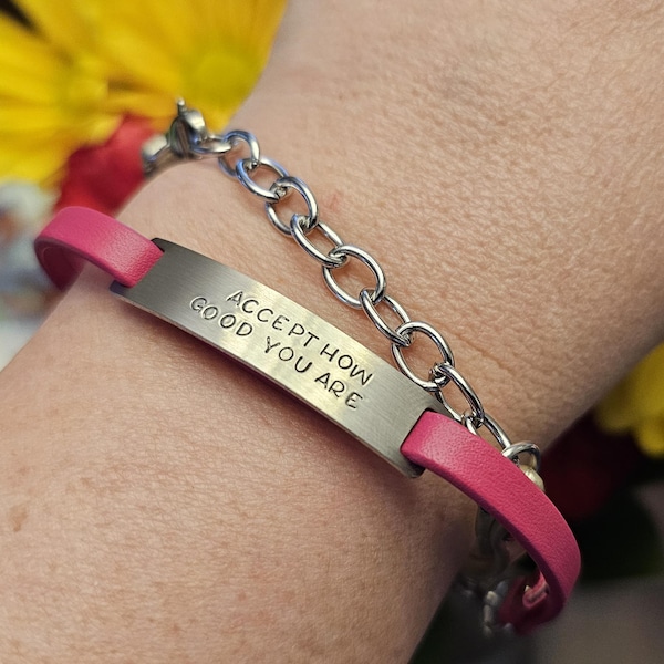 Word Bracelet—custom Bracelet—mantra Bracelet—one Word Bracelet—word of ...