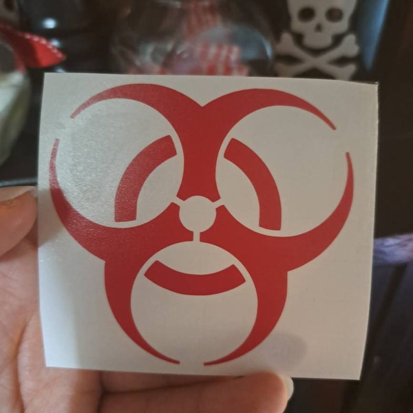 Biohazard Vinyl Decal in Many Colors and Sizes! - Etsy