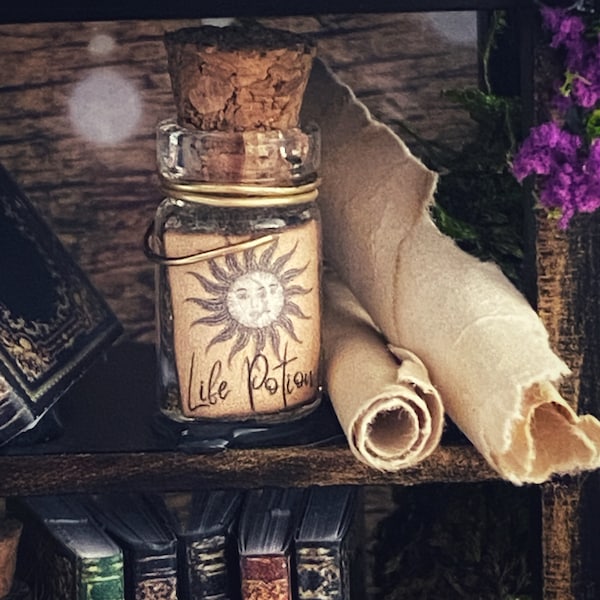 Miniature Halloween Hand Aged Scrolls, for 1/12 Dollhouse, Apothecary ...