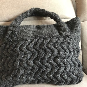 KNITTING PATTERN Cable Bag Knitting Pattern Knit Bag Pattern Bag Making ...