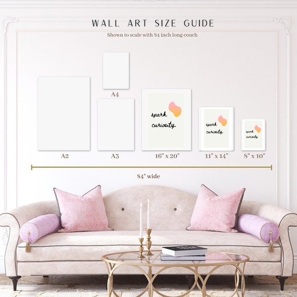 Big_size_frame__wall Art Size Guide, Horizontal Frame Size Guide, Print Size Guide, Poster Size ...