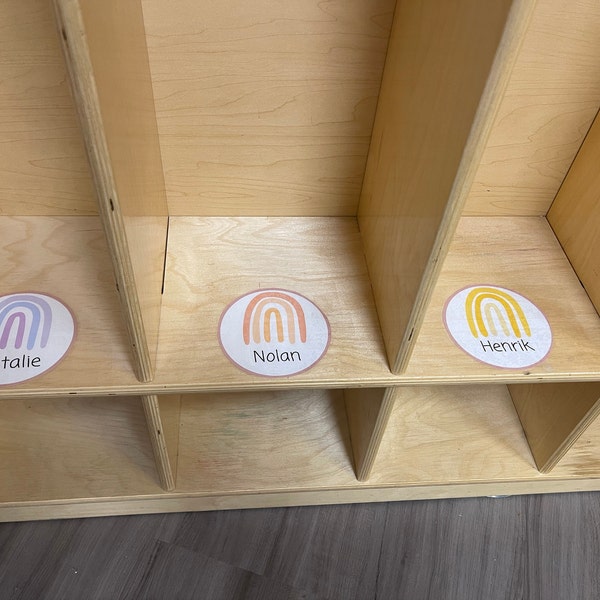 BOHO RAINBOW Numbers 1-10 Posters | Neutral Rainbow Classroom Decor ...