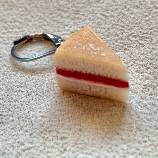Victoria Sponge Cake Stitch Markers - Handmade Polymer Clay Dessert ...