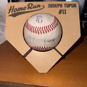 Personalized Baseball / Softball Strikeout Tracker | Home Plate Display ...