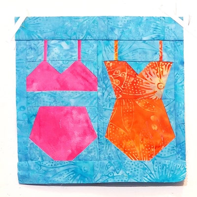 Swimsuit Collection Paper Pieced Quilt Pattern in PDF - Etsy