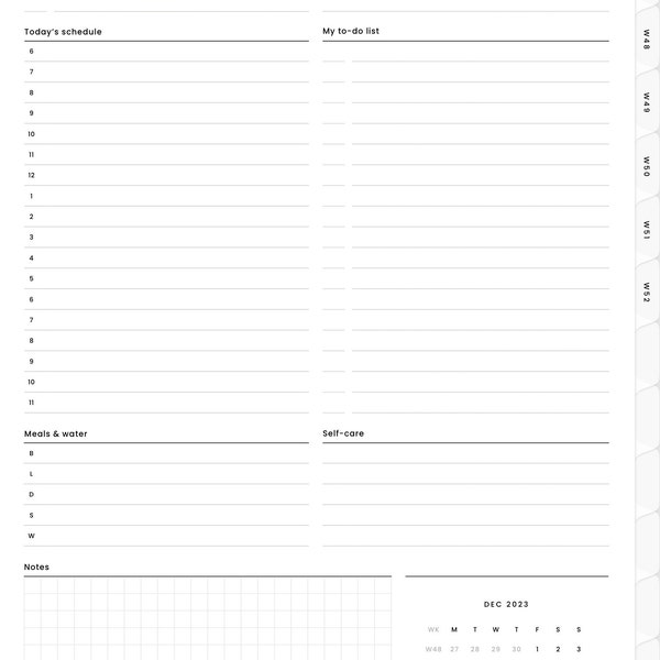 2024-25 Weekly Portrait Digital Planner for Goodnotes, Hyperlinked ...