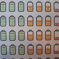 63 Cute Energy Tracker Planner Stickers SSC1043 - Etsy