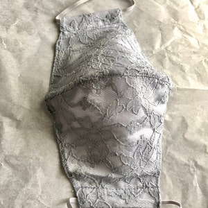 Navy Blue Lace Print Cotton Face Mask With Nose Wire and | Etsy