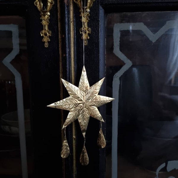 DELICATE Stars Handmade Copper / Brass Christmas Decoration - Etsy