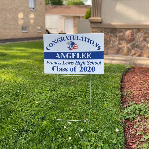 Graduation Lawn Sign Custom Personalized Graduation Yard Sign 2025 ...