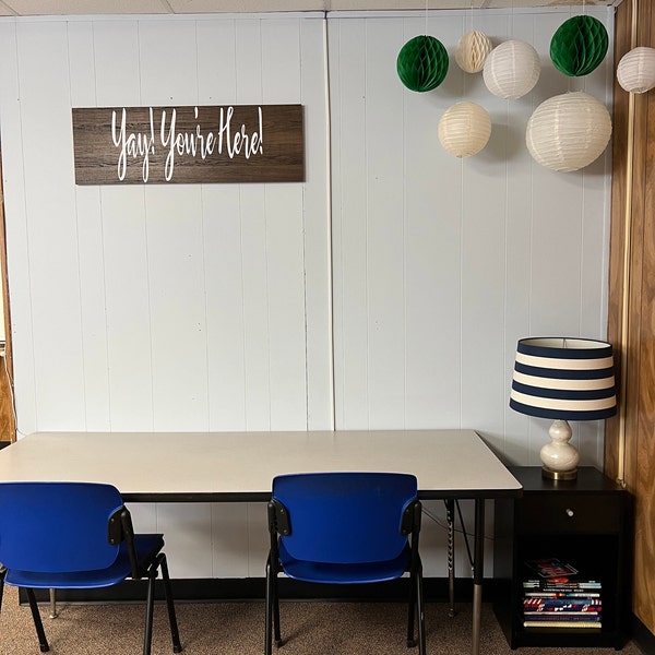 Yay You're Here Door Decal - Welcome Door Decal - Front Door Decor - Etsy