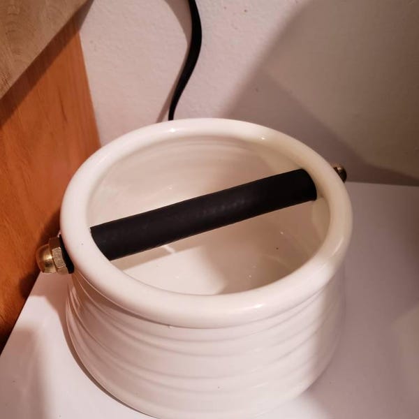 Knock Box Handmade in Ceramic Porcelain With Black Glaze - Etsy