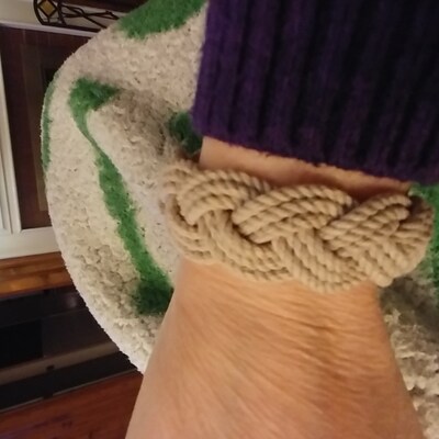 Nautical Figure Eight Infinity Knot Napkin Rings Natural White Rope Set ...